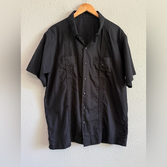 texas standard | Shirts | Texas Standard Tejas Guayabera Diablo Size Xl ...